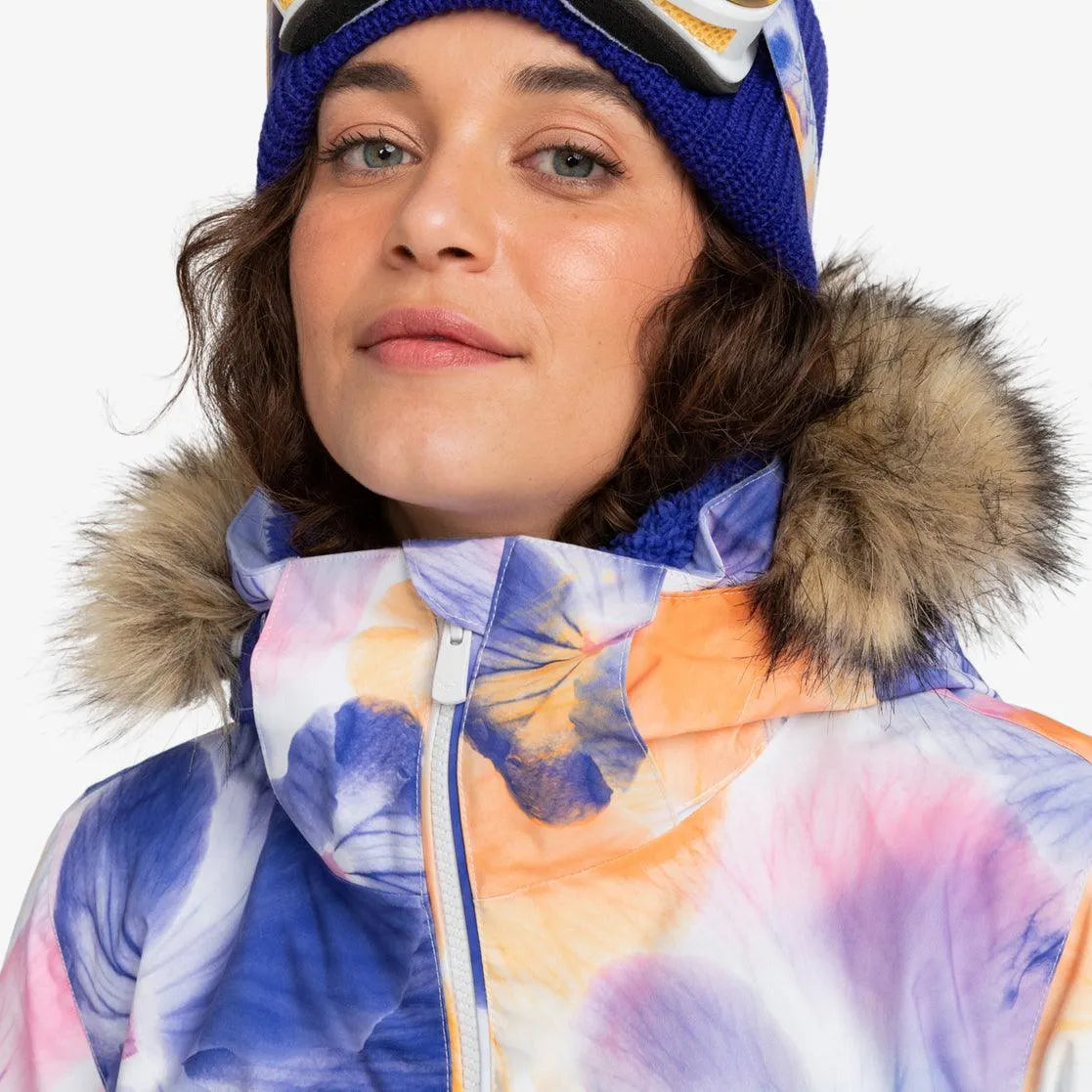 Campera Snow Roxy Jet Ski Mujer Violeta Blanco | Tienda Oficial – Indy