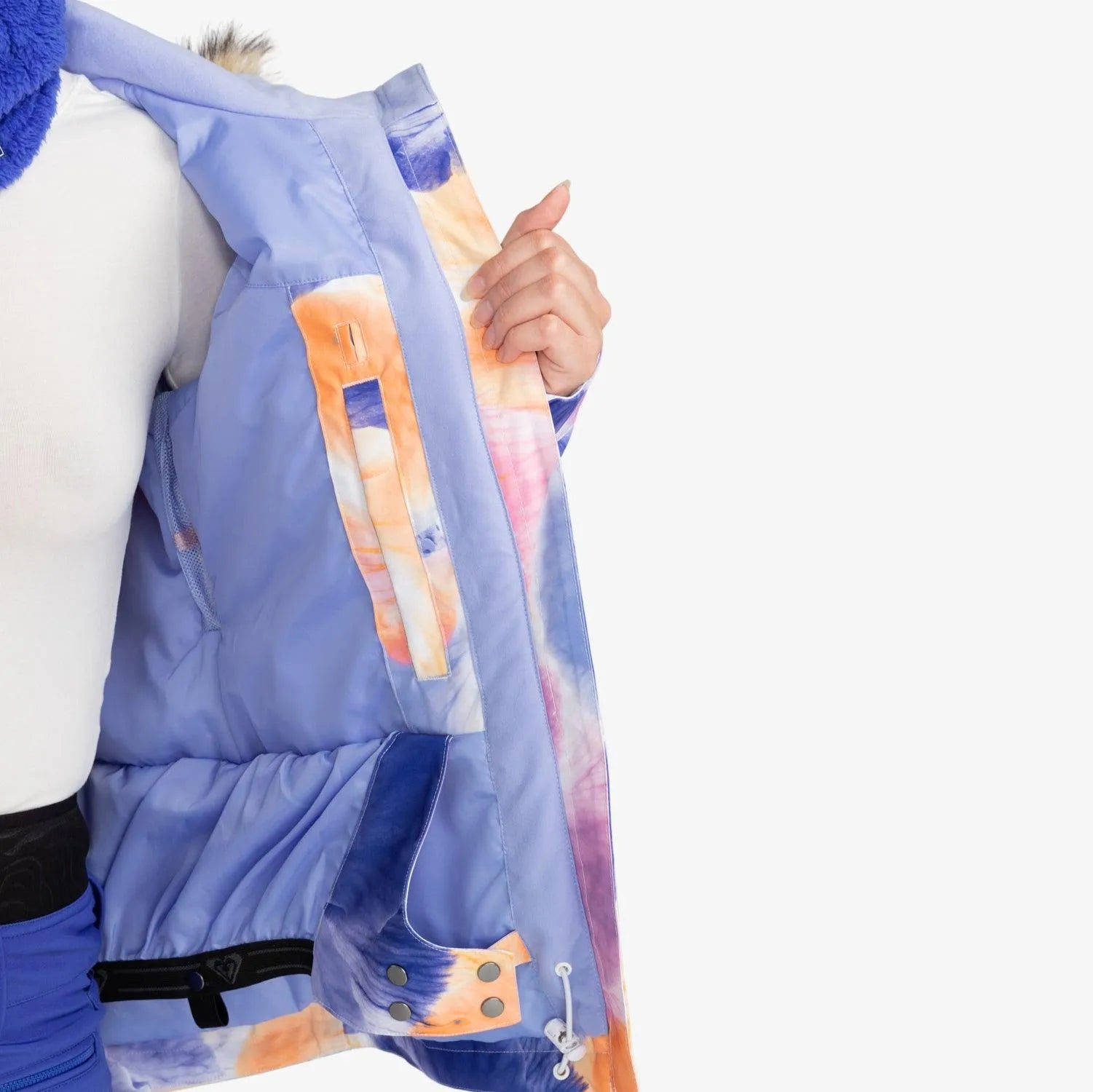 Campera Snow Roxy Jet Ski Mujer Negro Floreado | Tienda Oficial – Indy