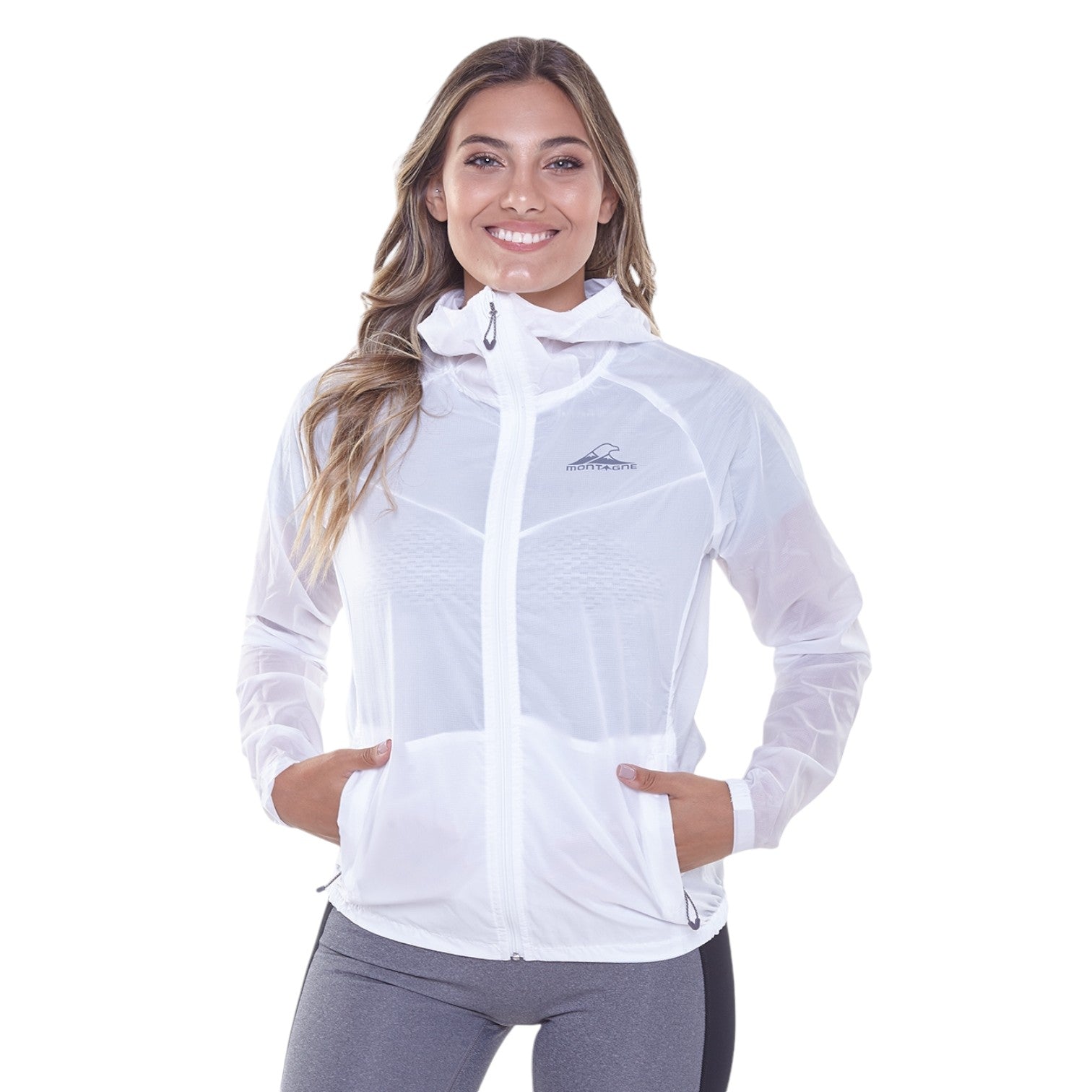 Campera Rompeviento Montagne Metric Mujer Blanco | Tienda Oficial – Indy